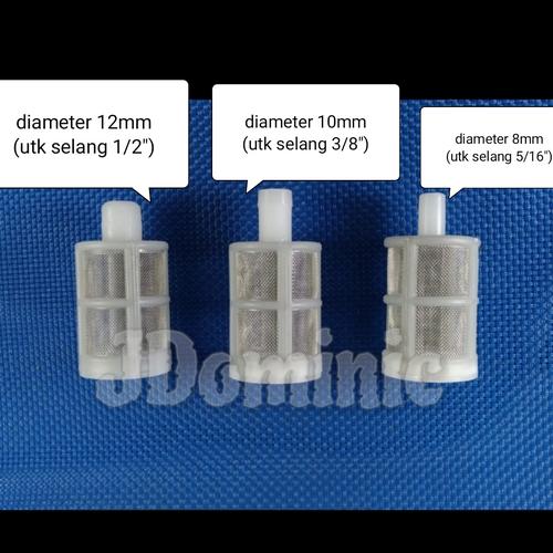 Jual Saringan air 12mm - water filter pompa DC 12volt strainer ...