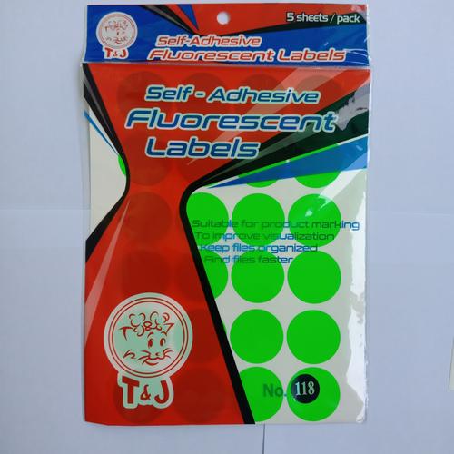 Jual Label Label Sticker Bulat Tomandjerry No118 32mm Warna Hijau