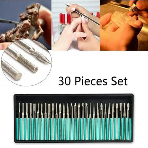Jual Mata bor cun mini grinder diamond burr bit set 30 pcs grafir ukir ...