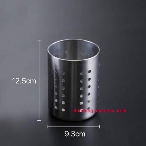 Jual Tempat sumpit sendok sedotan stainless steel restoran murah elegan ...