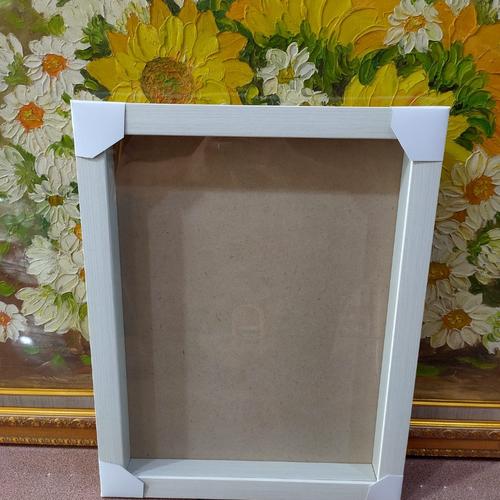 Jual FRAME/BINGKAI A3 MODEL BOX 3D MOTIF WARNA ABU CORAK HALUS LEBAR ...