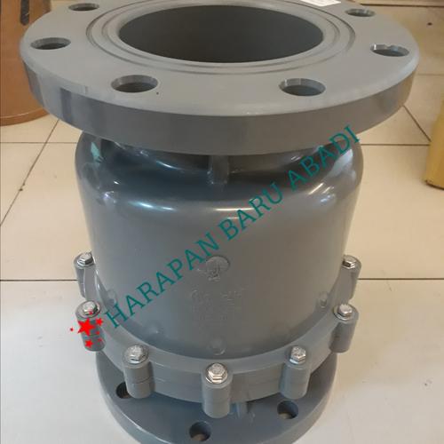 Jual Swing Check Valve PVC Flange 8" inch / Klep Tabok Flange PVC ...
