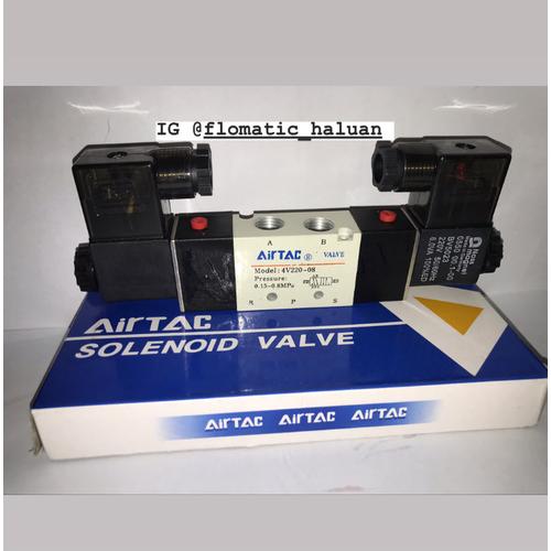 Jual Solenoid Valve AIRTAC . Type : 4V220-08, 220V/24DC - Jakarta Barat - TOKO HALUAN FLOMATIC ...