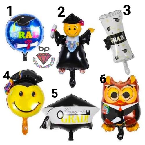 Jual Balon Foil Graduation Sarjana / Balon Wisuda Mini - Bulat Biru ...