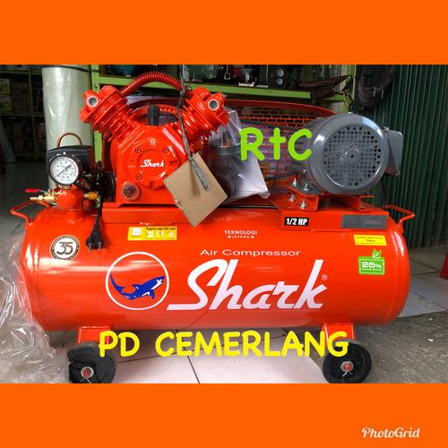 Jual Kompresor udara shark 0.5hp 1/2pk listrik dinamo otomatis - Kota ...