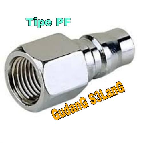 Jual Quick Coupler tipe PF 20 Sambungan Plug Selang Kompresor Angin ...