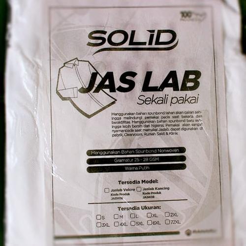 Jual jas laboratorium panjang jas lab solid coat disposable - XL ...