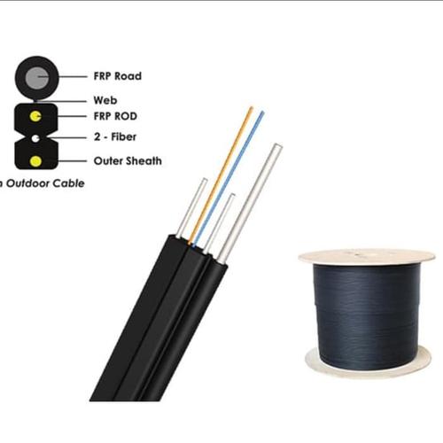 Kabel Drop Udara Frp Ftth Luar, 12 Core Fiber Drop Wire, 50% OFF