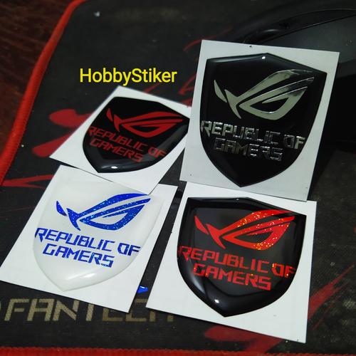 Jual stiker emblem timbul asus rog republic of gamer - Jakarta Timur ...