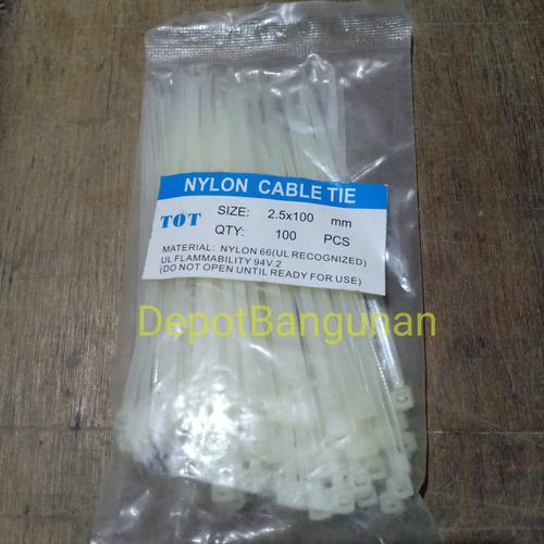 Jual Kabel Ties / Tali Ties / Tali Ripet 10 CM PUTIH - Kota Bandung ...