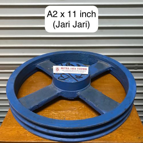 Jual PULI BESI JARI A2 x 11 inch PULLY PULLEY POLLY POLI 2 JALUR ...