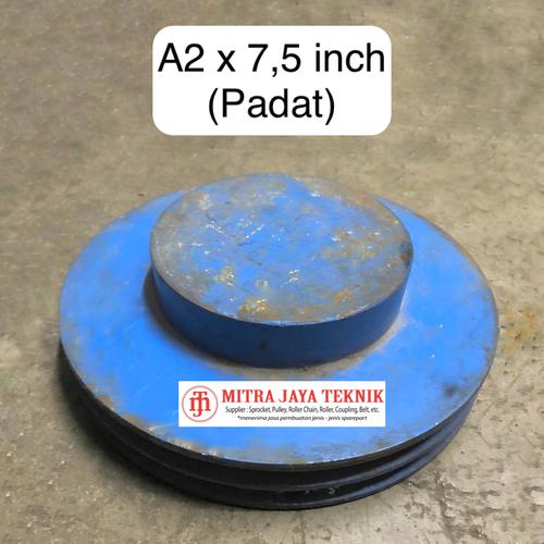 Jual PULI PADAT A2 x 7,5 inch PULLY PULLEY POLLY POLI 2 JALUR BESI ...