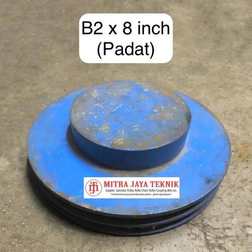Jual PULI PADAT B2 x 8 inch PULLY PULLEY POLLY POLI 2 JALUR BESI ...