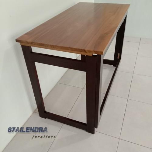 Jual meja kerja lipat kayu jati solid - 120x60x80 - Kab. Jepara ...