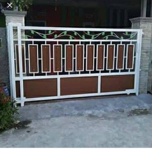 Jual pagar dorong minimalis dengan kombinasi grc. - Putih - Kab. Bekasi ...