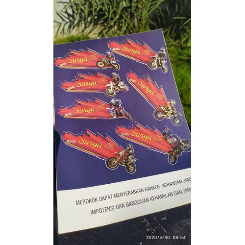 Jual Sticker jadul promo rokok gudang garam surya edisi motor trail ...