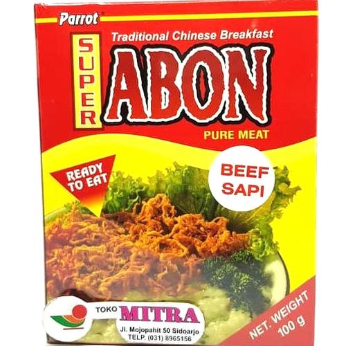 Jual PARROT ABON SUPER BEEF 100gr | ASLI DAGING SAPI ENAK MANIS GURIH ...