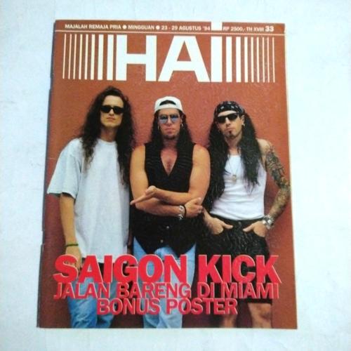 Jual Majalah HAI No.33 Agu 1994 Cover SAIGON KICK - Kota Tangerang ...
