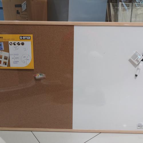 Jual Papan kombinasi 90x60cm/papan tulis + cork pin board - Kab. Bogor ...