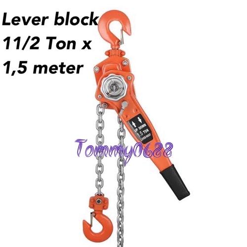 Jual LEVER BLOCK 11/2 TON X 1,5 METER LEVER HOIST 1,5 TON X 11/2 METER ...