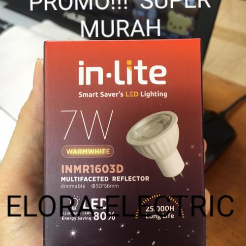 Jual lampu led dimmer/dimmable Inlite 7w GU5.3 INMR1603D warm white ...