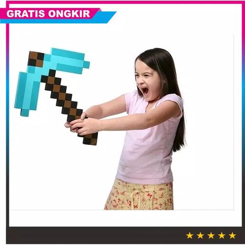 Jual Pickaxe Pick Axe Diamond Blue Minecraft - Jakarta Utara - R&M Toys ...