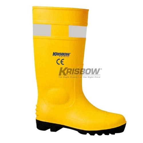 Jual Safety Boot PVC Yellow Krisbow / Sepatu Boot Safety Proyek Krisbow ...