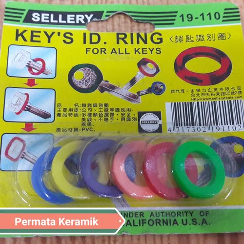 Jual Karet Ring Penanda Kunci / Identification Key Ring Sellery - Kab ...