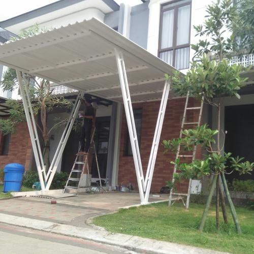 Jual canopy atap alderon kerangka hollow 4x6 - Putih - Kota Tangerang ...