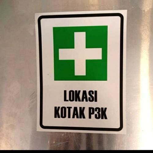 Jual sign sticker K3 rambu safety Lokasi Kotak P3K uk 15x20cm - Jakarta ...