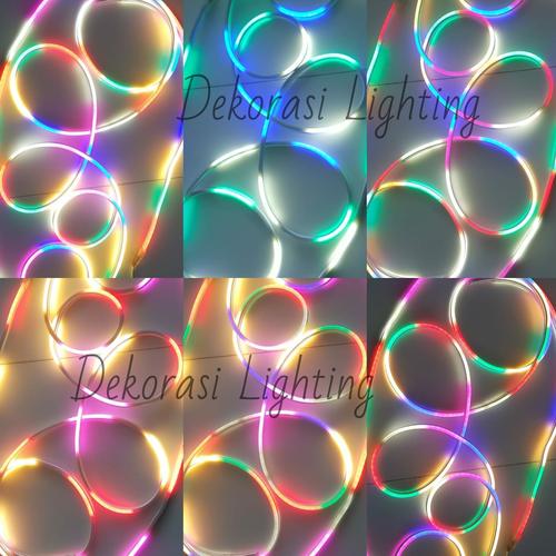 Jual Lampu strip neon flex RGB colour mix flexible tanpa remot kontrol ...