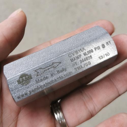 Jual Check Valve 3/8" FNPT X FNPT 10K 10000PSI SS316 SAMI CVB11A - Kota ...