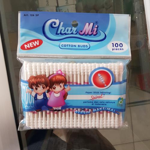 Jual cotton buds spiral charmi 126SP isi 100 korek kuping - Jakarta ...