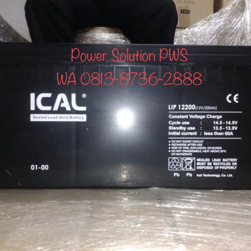 Jual Battery ICAL LIP12200 12V 200Ah - Jakarta Pusat - Power solution ...