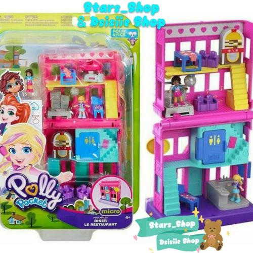 Jual Polly Pocket Dinner Cafetaria Micro Original / Mainan Figure Set ...