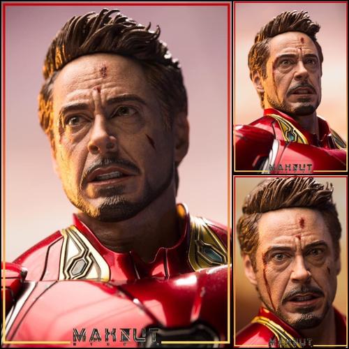 Jual Maxnut Tony Stark Head Battle Damage 1/6 Scale Parts - Kota ...