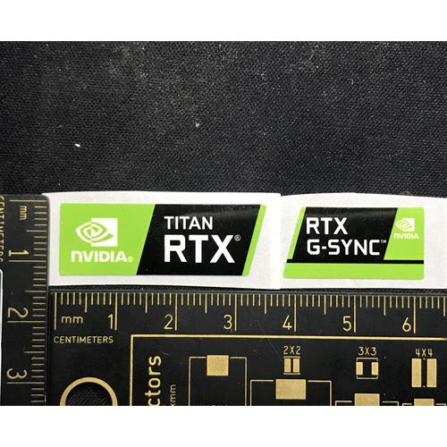 Jual Sticker stiker logo nVidia RTX TITAN & RTX G-Sync ori - Kota ...
