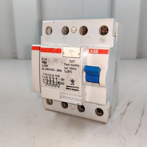 Jual ABB F364 RCCB ELCB 4P 63A Circuit Breaker Anti Kontak F300 Series ...