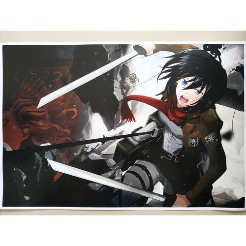Jual Poster Anime Shingeki no Kyojin 19 Mikasa Ackerman Attack on Titan ...