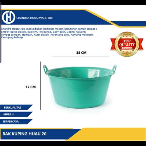 Jual BAK KUPING 20 HIJAU - BASKOM KUPING - WASKOM 20 - BAK 20 ...