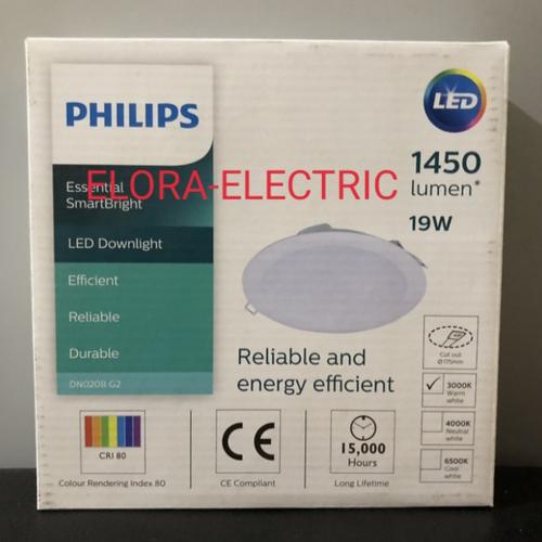 Jual PHILIPS LED Downlight DN020B 19W 19 W 19WATT 1500LM 7" LED 220V ...