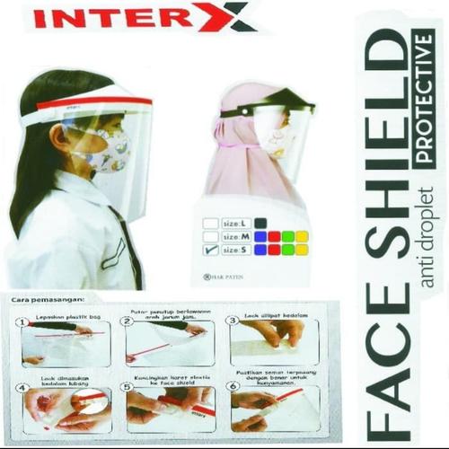 Jual PELINDUNG WAJAH / face shield INTERX / PELINDUNG ANTI VIRUS - Kota ...