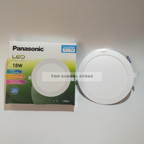 Jual Downlight - LED Panel Slim 18 Watt IB PUTIH BULAT Panasonic [PLK02 ...