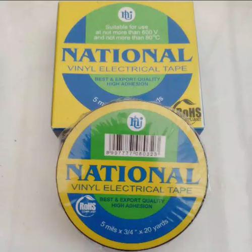 Jual Isolatip / selasiban / lakban Hitam listrik National Ukuran besar ...