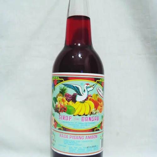 Jual Sirop Bango / Bangau Merah rasa Pisang Ambon 620 ml botol ...