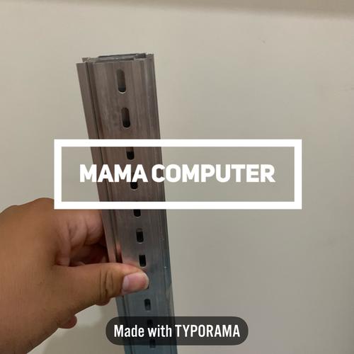 Jual Din Rail omega Rel Mcb 1 Fungsi Alumunium Rell - Kota Surabaya ...