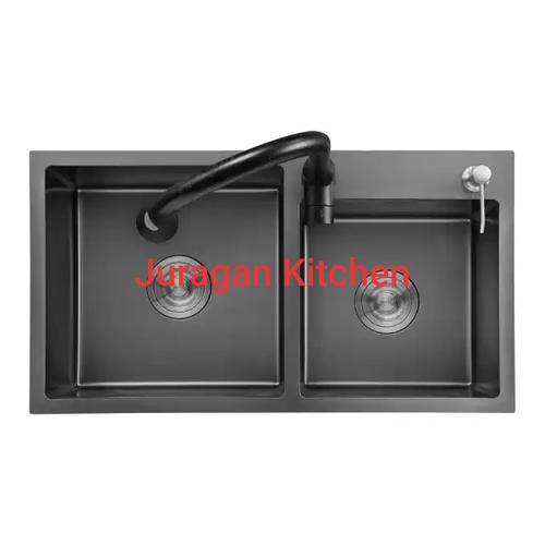 Jual Kitchen sink hitam 8245 /bak cuci piring stainless 304 hitam ...