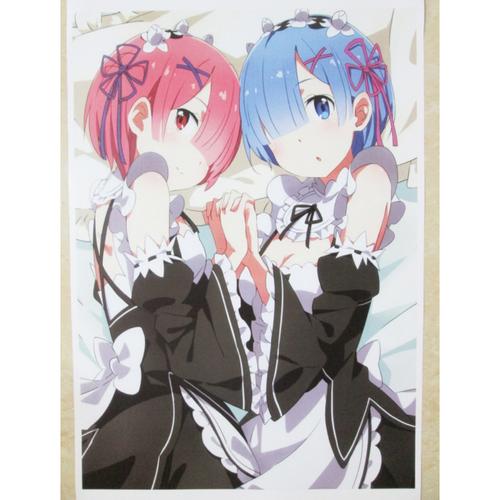 Jual Poster Anime ReZero 5 Rem Ram Merchandise Re Zero Re:Zero ...