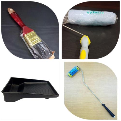 Jual PAKET PERLENGKAPAN CAT 4 PCS / PERALATAN PENGECATAN PAINTING STUFF ...