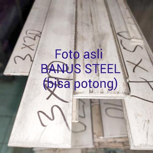 Jual Strip stainless tebal 8 mm x 60 mm x 1 meter plat strip stainless ...